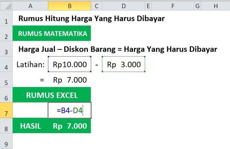 Cara Menghitung Persen Beserta Contoh Rumus di Excel