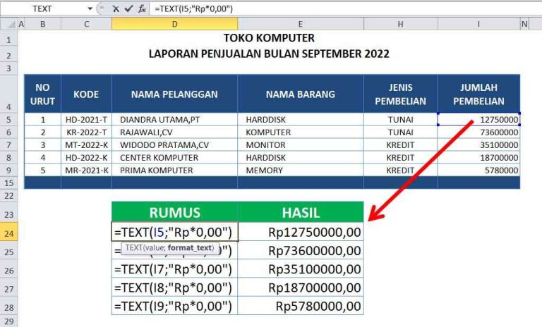 Cara Membuat Rupiah di Excel Secara Otomatis